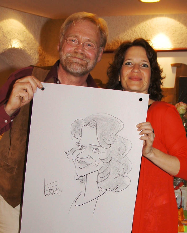 Karikaturist LUFF, der Schnellzeichner für gehobene Ansprüche ...