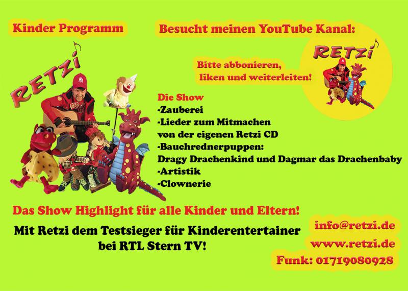 Retzi aus Berlin - Kinderanimation, Kinderunterhaltung, Musik ...